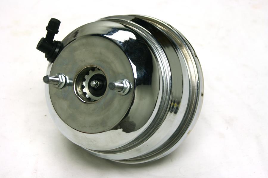 8" Dual Universal Chrome Power Brake Booster Muscle Car Hot Rod Rat Rod ...