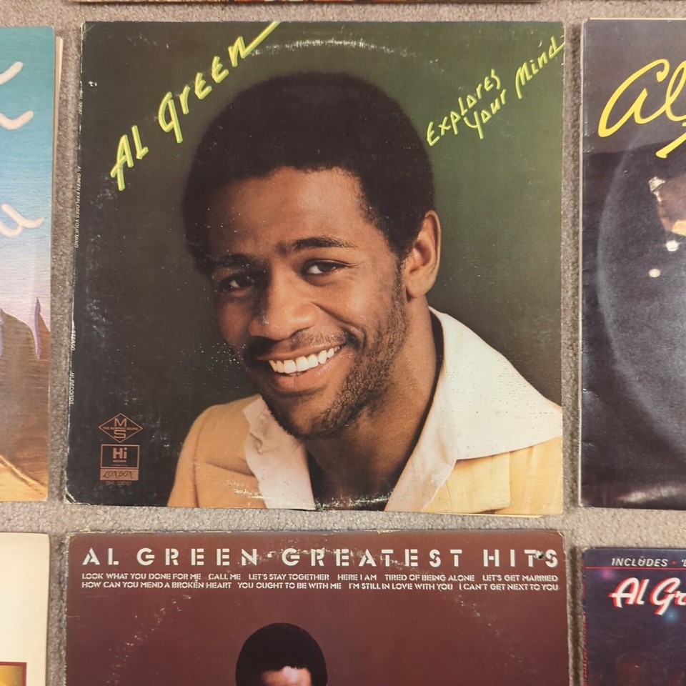 Lot Of 13 Al Green Vinyl Records. Promo, France, And Colored Vinyl ...