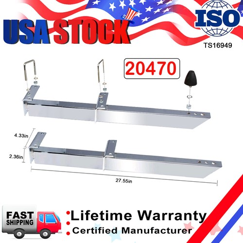 PAIR 28" Universal 20470 Spring Car Suspension Traction Bars Chrome ...
