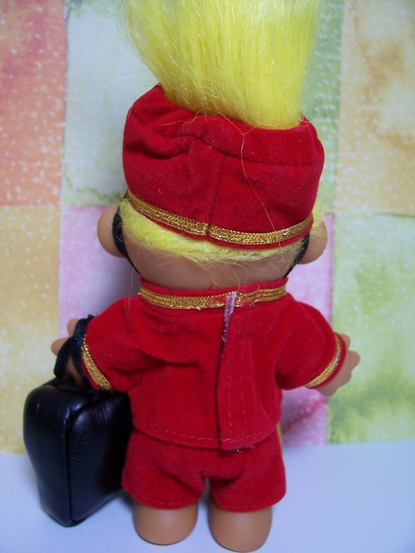BELLHOP / BUS BOY / BELLBOY w/SUITCASE - 5" Russ Troll - NEW IN ...