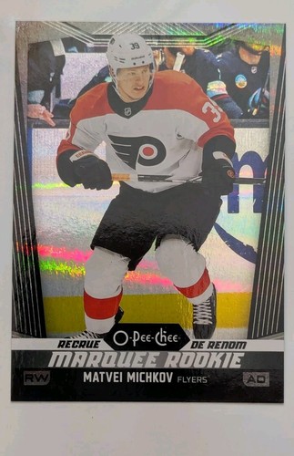 Matvei Michkov 2024-25 O-Pee-Chee OPC Rainbow Black RC Card /100 | eBay