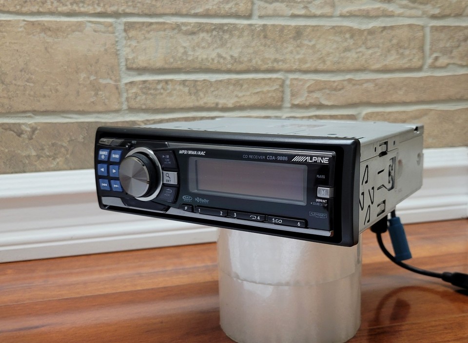 RARE ALPINE CDA-9886 CD PLAYER with BLUETOOTH adapter, USB input, and ...