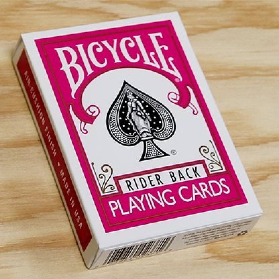 Bicycle Fuchsia Rider Back Pink Playing Cards Deck Magic Tricks USa USpcc NEW | eBay UK