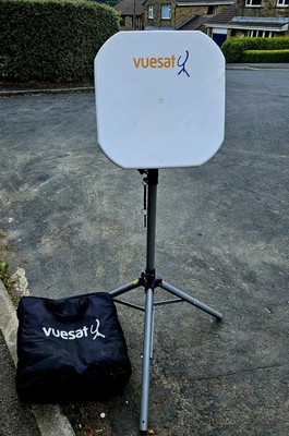 80cm satellite dish quad LNB & tripod stand kit For Sky portable ...