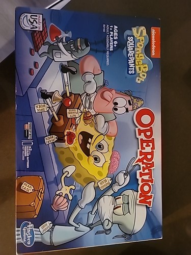 SpongeBob Squarepants Operation Game Age 6+ Nickelodean Hasbro All ...