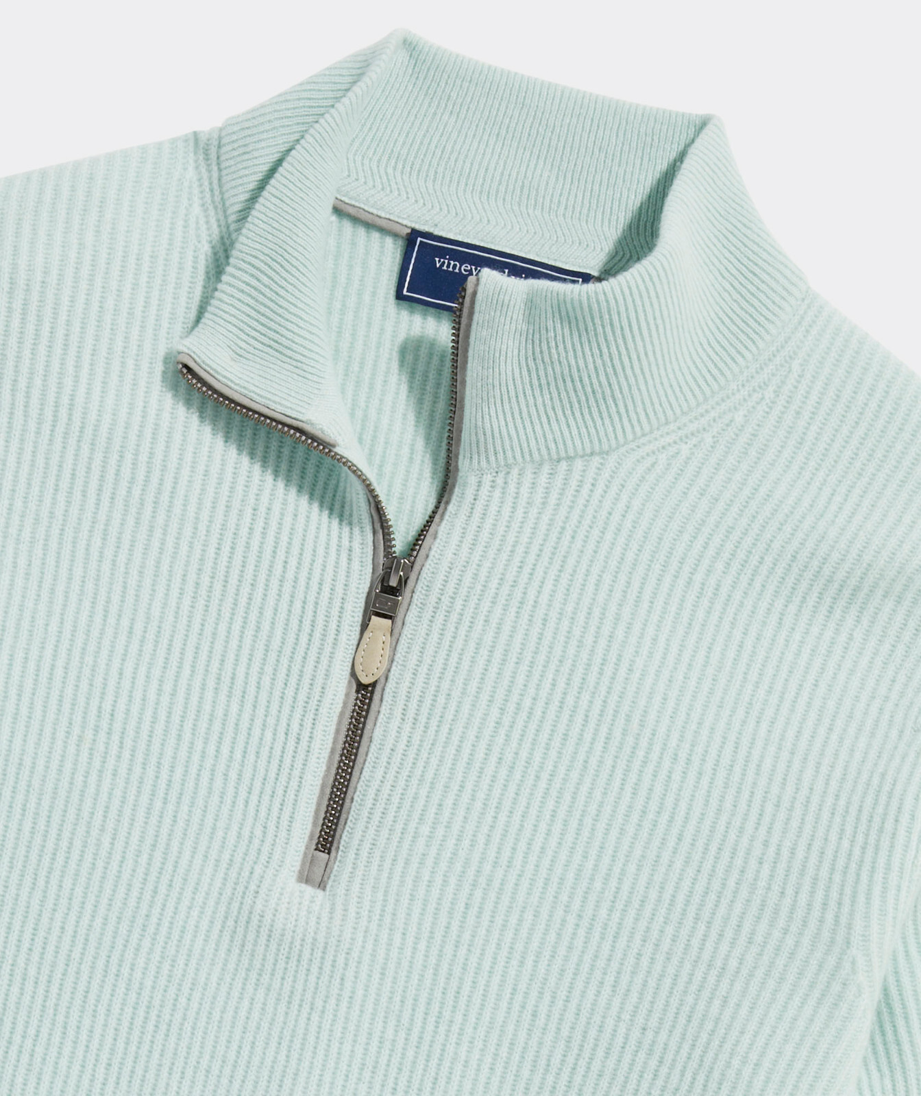 Vineyard Vines 100% Cashmere Men's Fisherman Rib Quarter-Zip Sweater ...