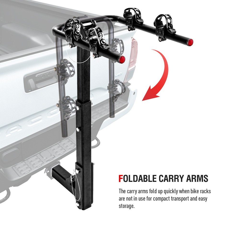 2 Bike Rack Hitch Mount Rack Foldable Bicycle Rack for Cars, Trucks ...