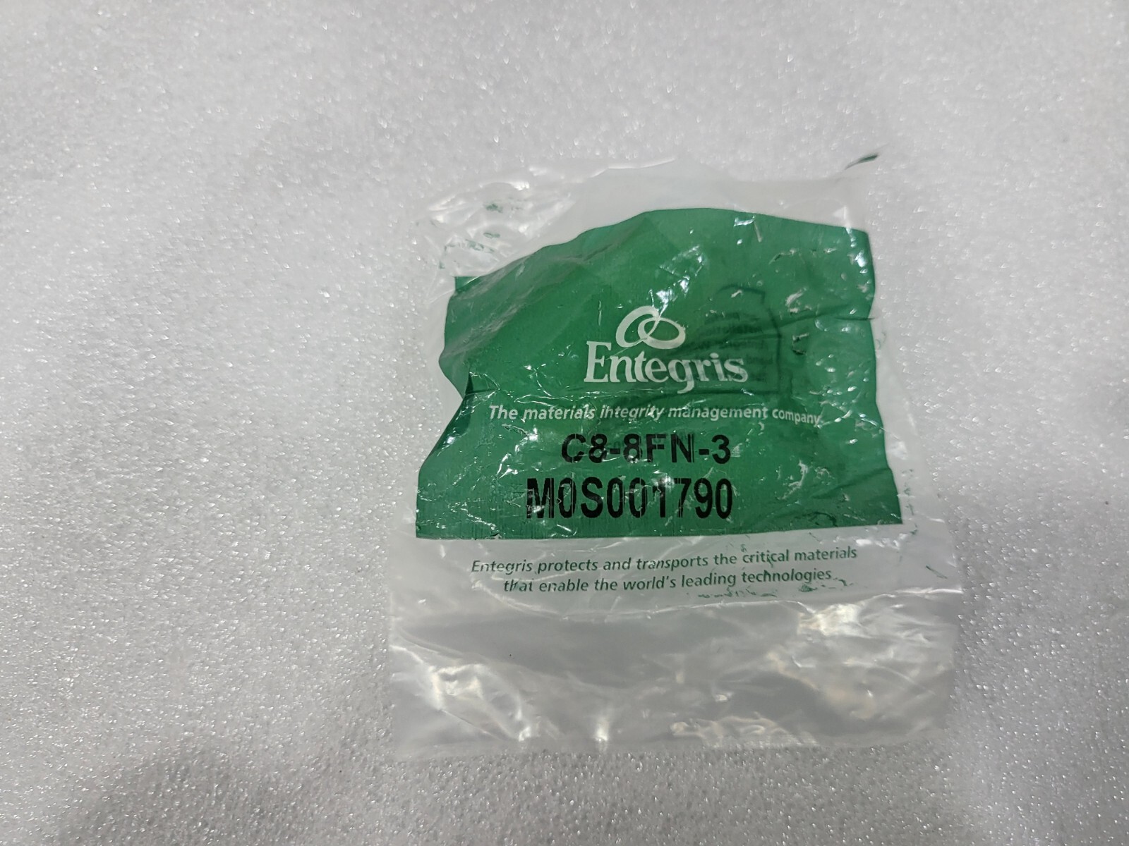 ENTEGRIS C8-8FN-3 STRAIGHT ADAPTER 1/2" OD /2" MNPT PFA NUTS FLARETEK ...