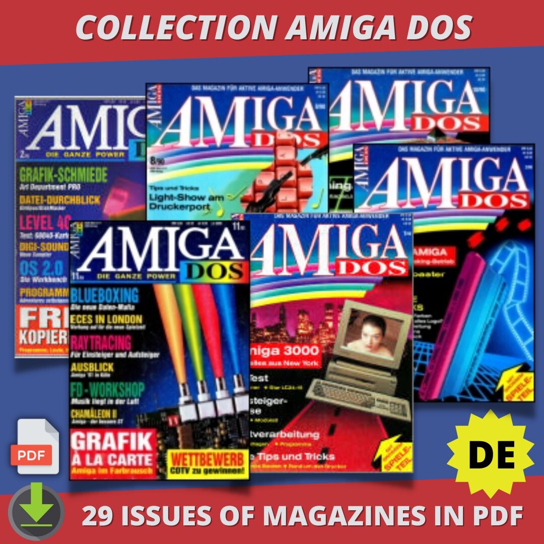 Collection AMIGA DOS 29 issues of magazines in PDF DE | eBay