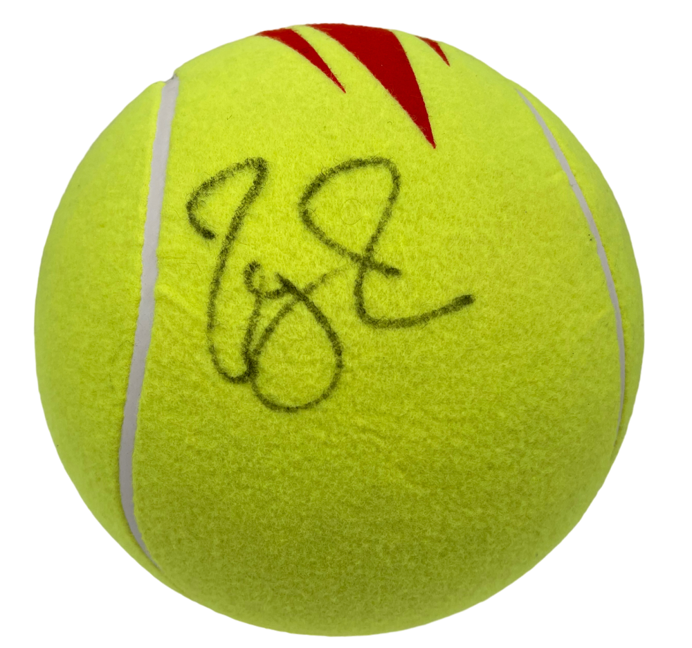 ROGER FEDERER SIGNED JUMBO TENNIS BALL WILSON US OPEN AUTOGRAPH BECKETT ...