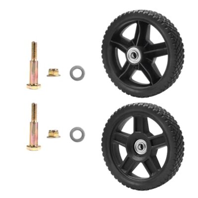 Lawn Mower Wheel Kits 7 Inch Replacement Wheels for Push Mower Set of 2 ...