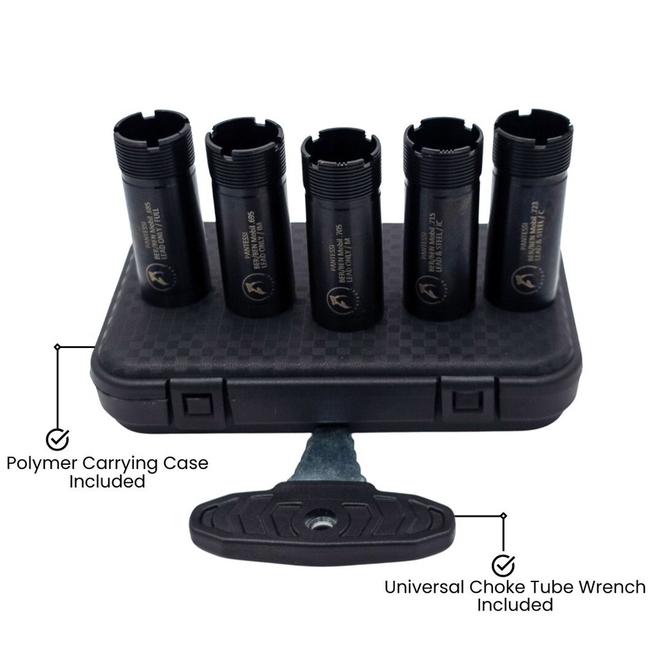 Beretta/Benelli Mobil Thread 12ga Flush Choke Tubes Set 5 pcs Black ...