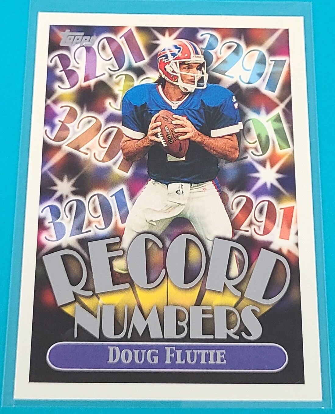 1999 Topps Record Numbers #RN7 Doug Flutie Buffalo Bills Football Card ...