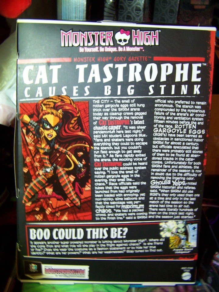 MONSTER HIGH POWER GHOULS CAT TASTROPHE TORALEI DOLL 2013 NIB RARE HTF ...