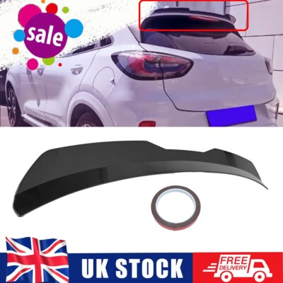 Gloss Black Spoiler Extension Rear Wing Lip For Ford Puma Standard ...