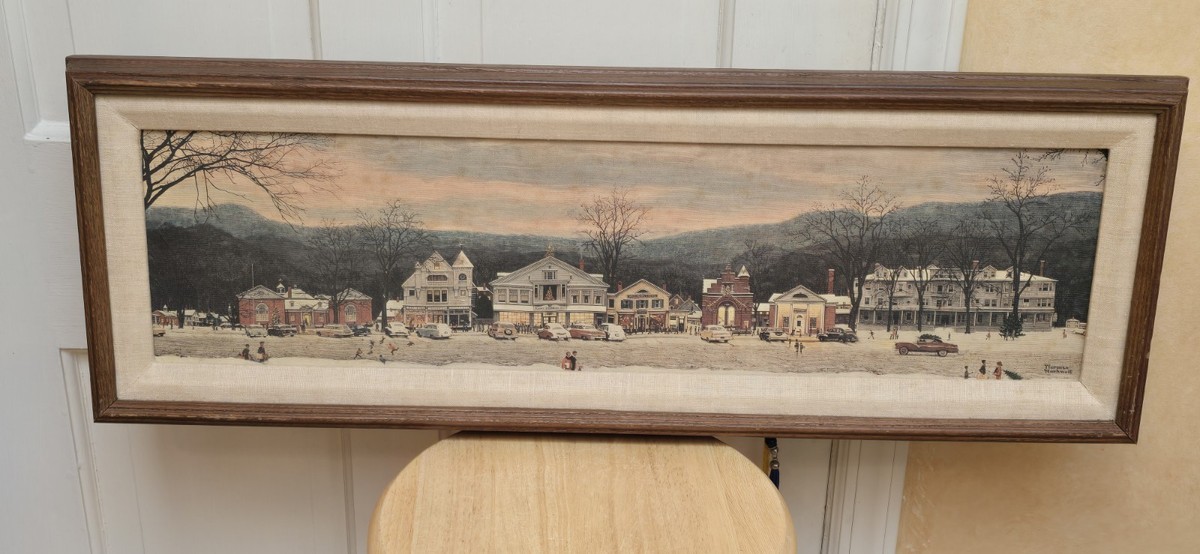 Main Street Stockbridge Norman Rockwell Print Visiting Stockbridge,