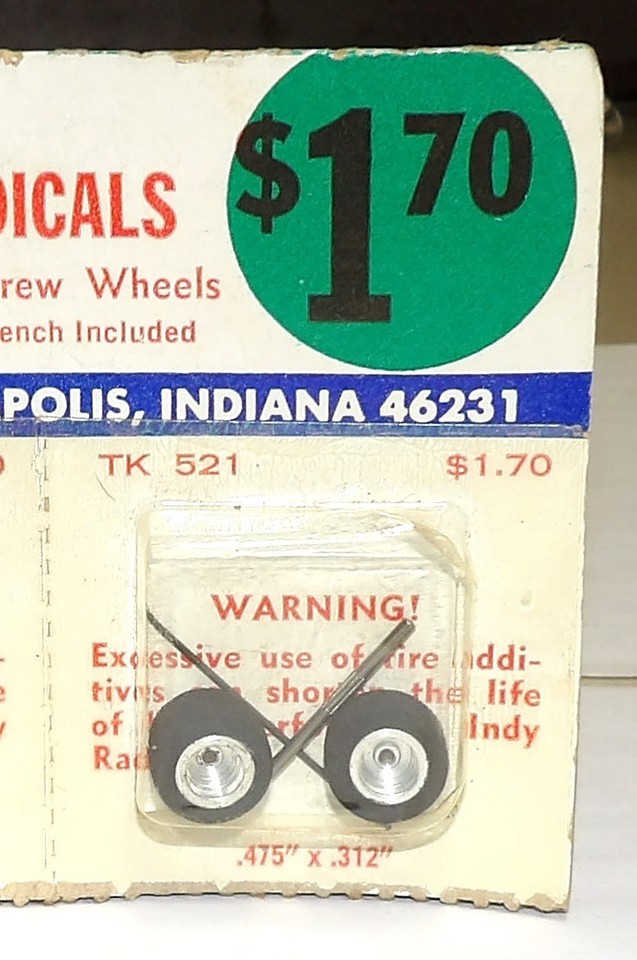 AJ'S AURORA AFX SUPER II SET SCREW ALUMINUM REAR WHEEL KIT,ALLEN WRN HO ...