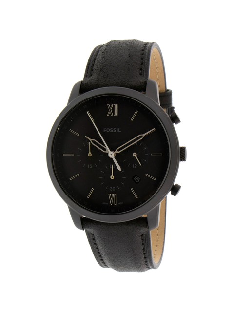 Fossil Men's Neutra Chronograph Black Leather Watch Fs5503 for sale ...