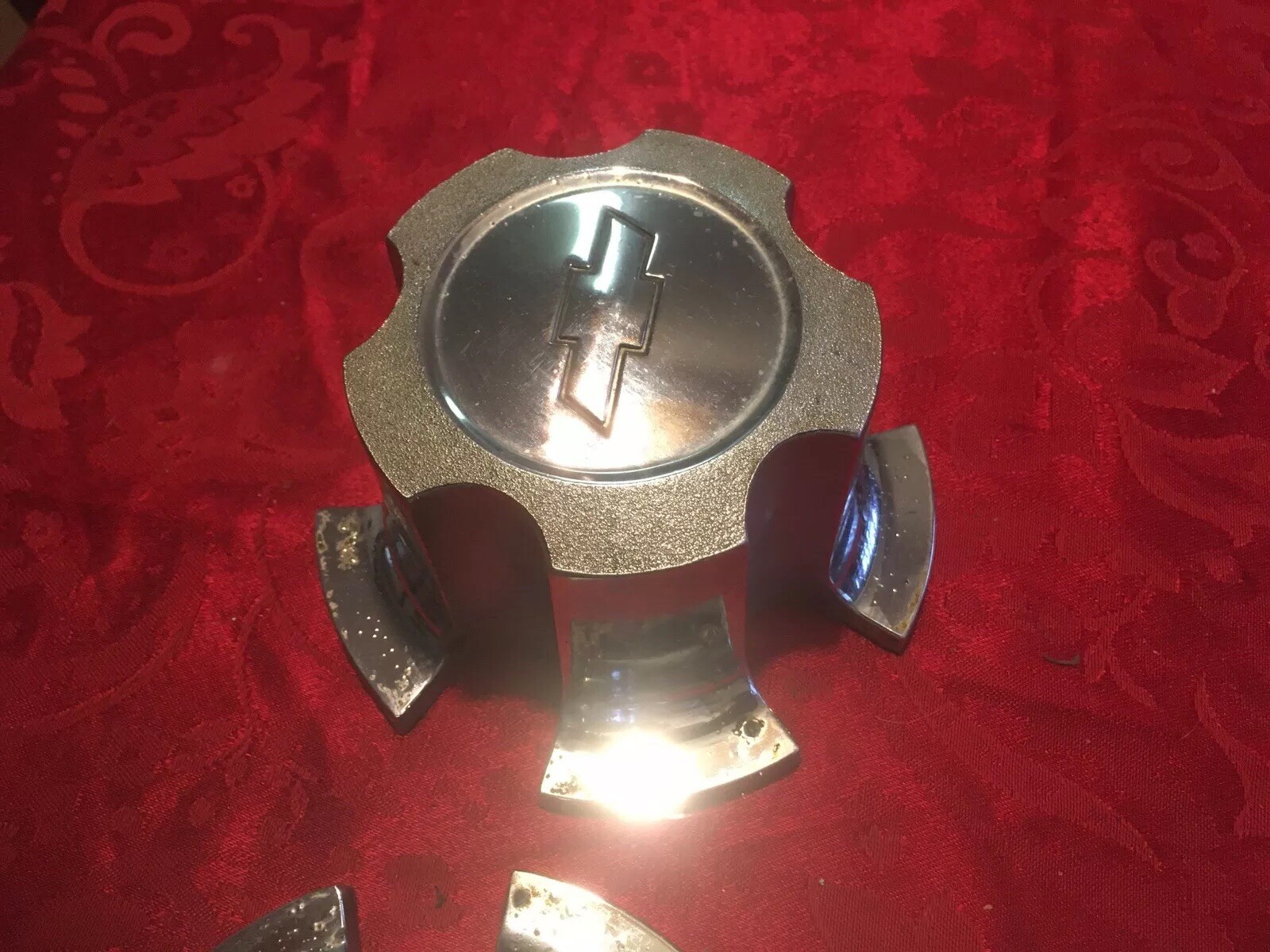 2 USED Chevy Chevelle Nova 3984554 Factory OEM RALLY Wheel Center Caps ...