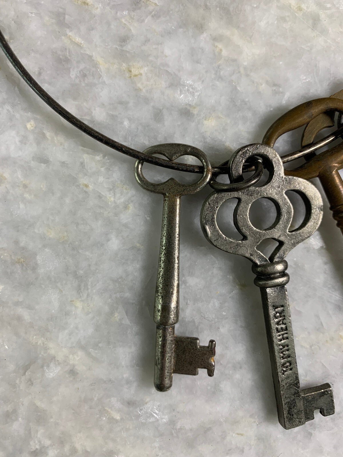 Antique Skeleton Keys Prison Jail Jailer Guard Key Ring Holder "Key to ...