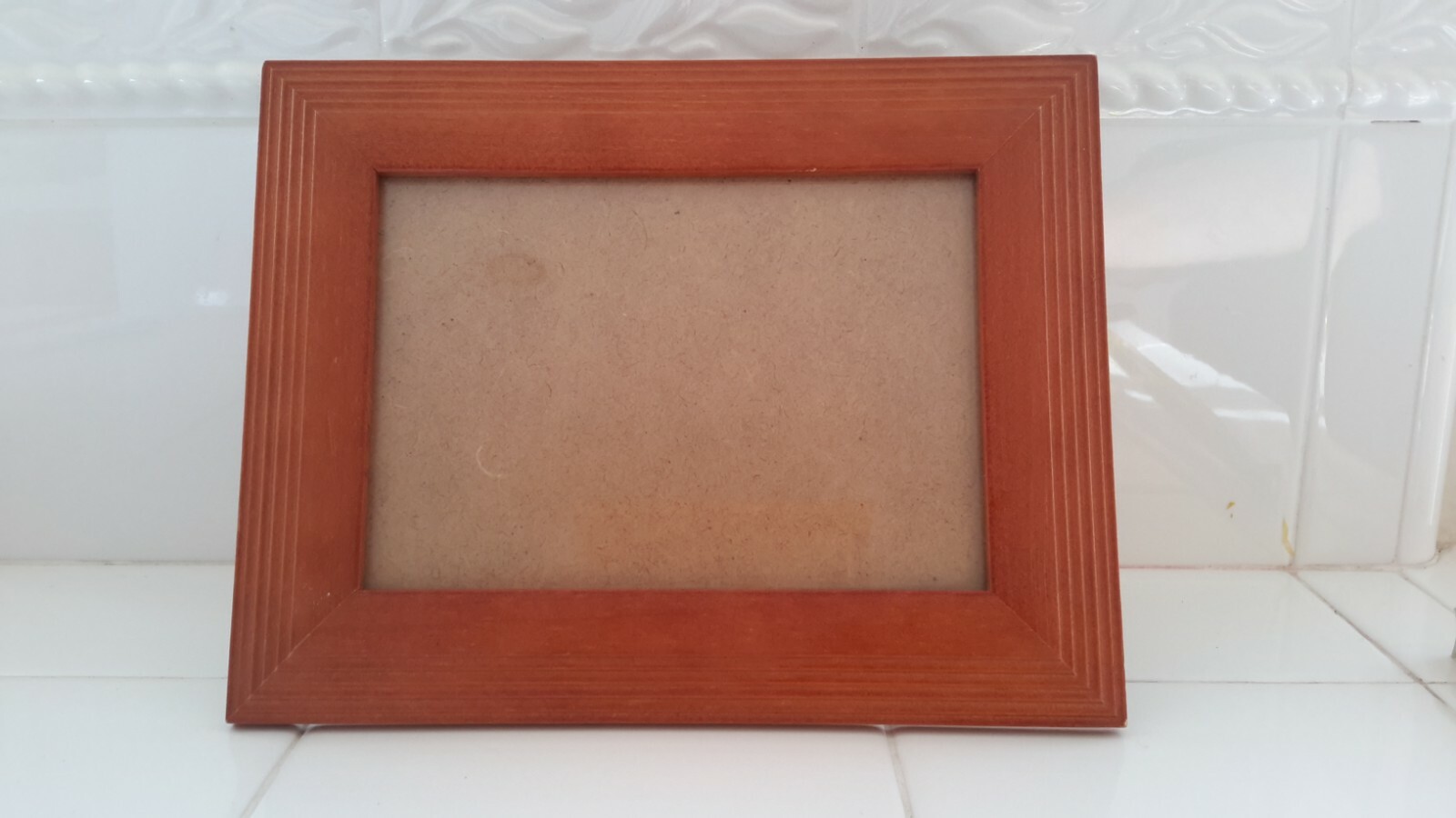 Wooden 7x9 Picture Frame Red Color Wood 6.5x4.5 inside With Glass Easel ...