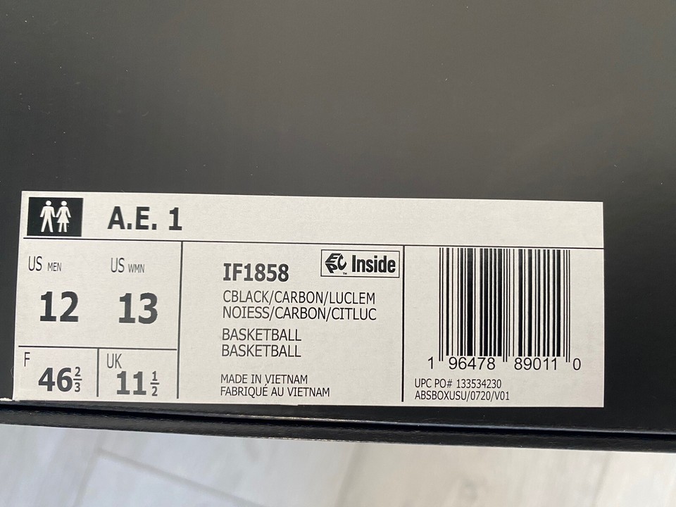 adidas A.E. 1 Anthony Edwards IF1858 The Future All-Star Weekend Men 8 ...