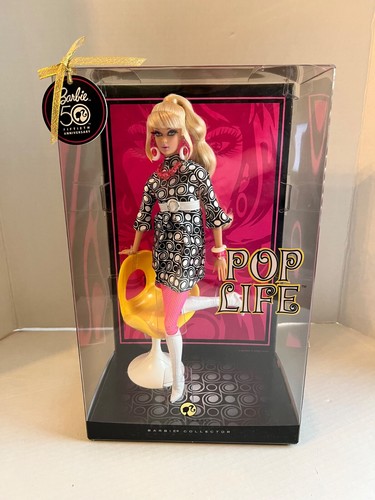 Pop Life Barbie Doll Blonde Pivotal Mod Gold Label 2008 Mattel N6596 ...