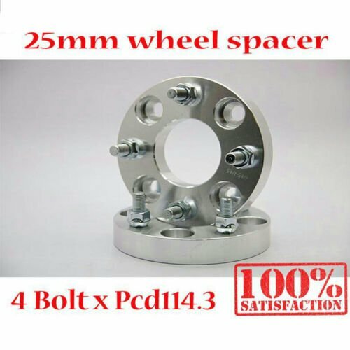 (2) 4x114.3 PCD 114.3 Alloy Spacer Wheel Spacers For 25 Thickness 12x1 ...