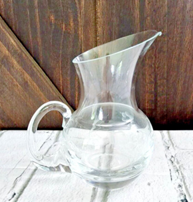 Lenox Etched Floral Glass Small Pitcher | Creamer | USA Made | 5 in | eBay