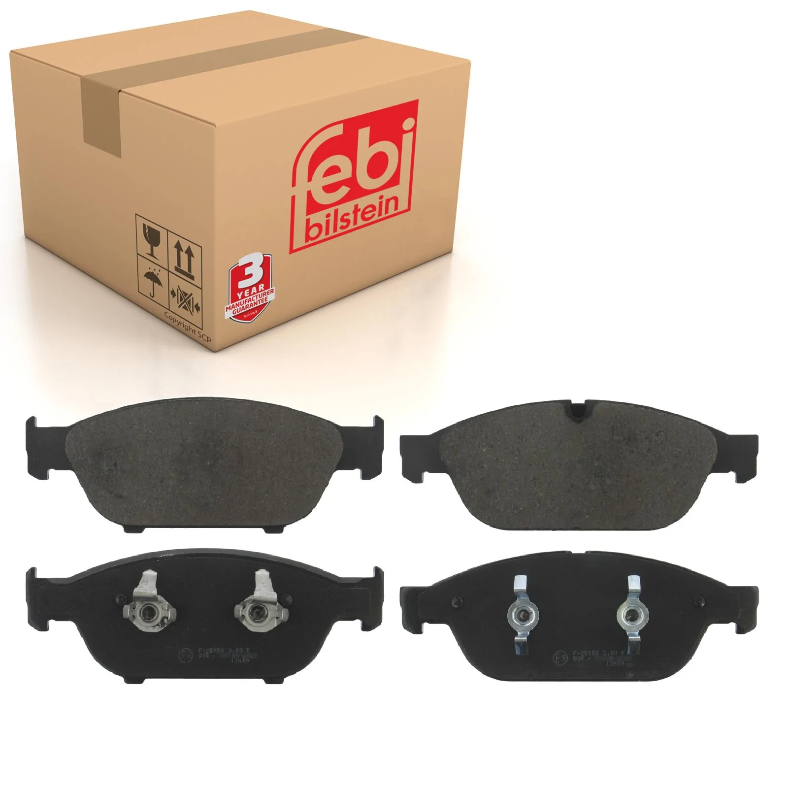 Front Brake Pads A6 Quattro Set Kit Fits Audi 4H0 698 151 G Febi 16823 ...