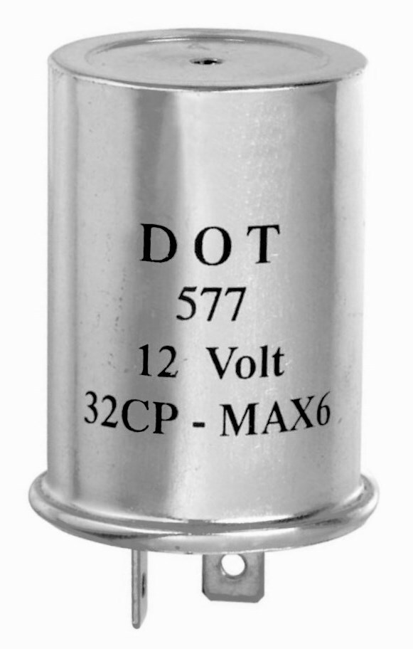 2-Prong Thermal Turn Signal Flasher Relay Blazer FL577, Round Extra ...