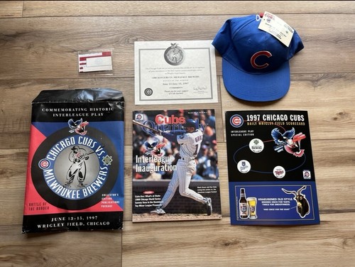 RARE, Chicago Cubs First Ever Interleague Game Memorabilia | eBay