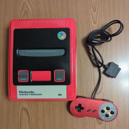 Nintendo Super Famicom SNES SFC Console Custom Painted Red / Black ...