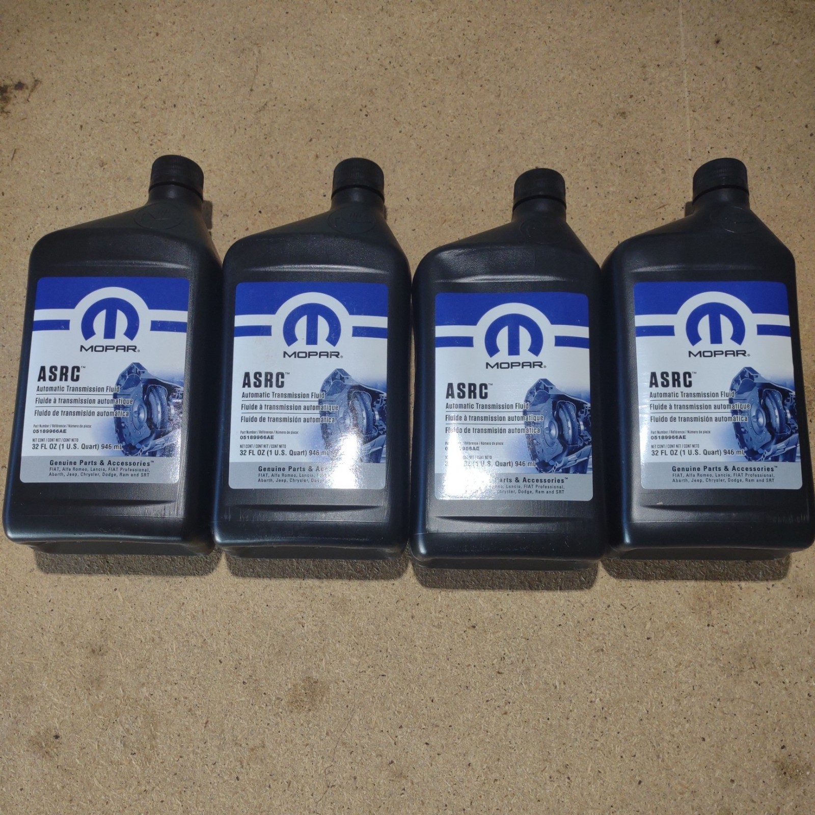 2007-2022 AUTOMATIC TRANSMISSION FLUID ASRC 32 FL OZ. OEM NEW MOPAR ...