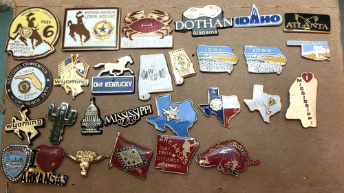 Lot of 28 state pins | eBay
