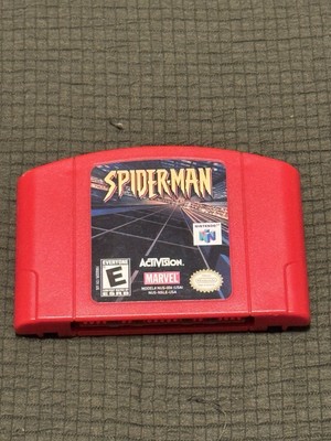 Spiderman Nintendo 64 N64 Authentic Red Game Cartridge | eBay