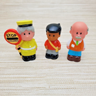 3 VTG 1970'S 80'S FISHER PRICE LITTLE PEOPLE GREEN FAMILY CHILD BOY ...