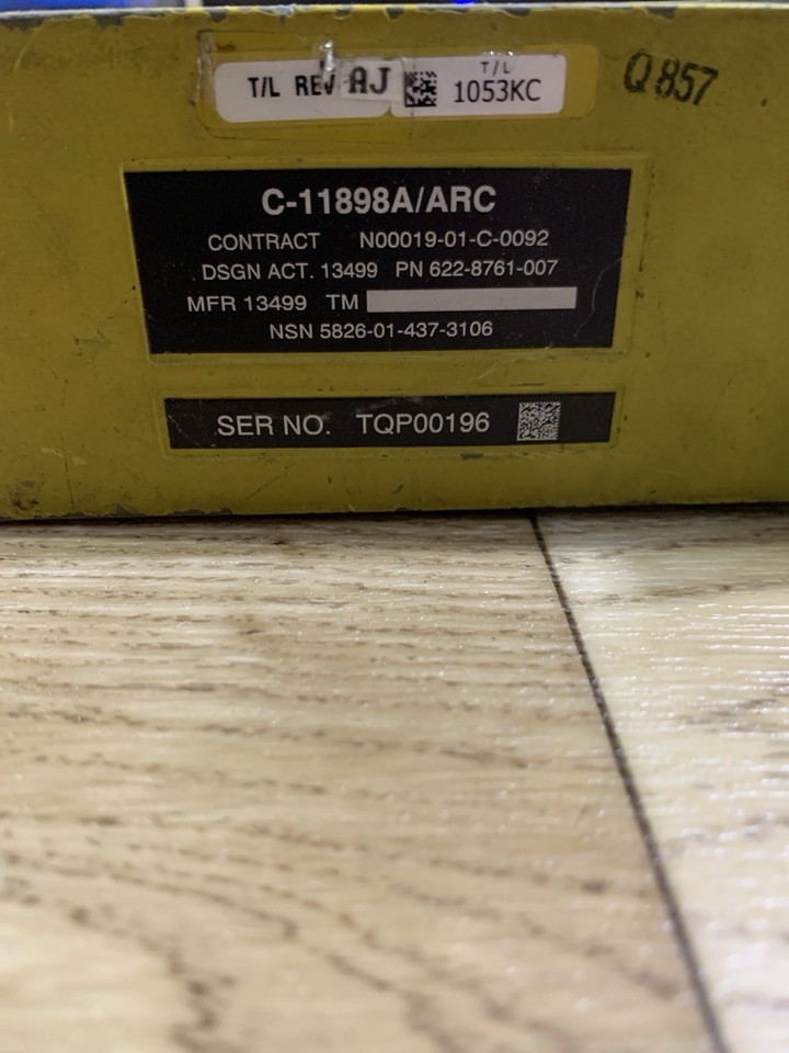 Rockwell Collins AN/ARC-210 Control Panel P/N 622-8761-007 | eBay