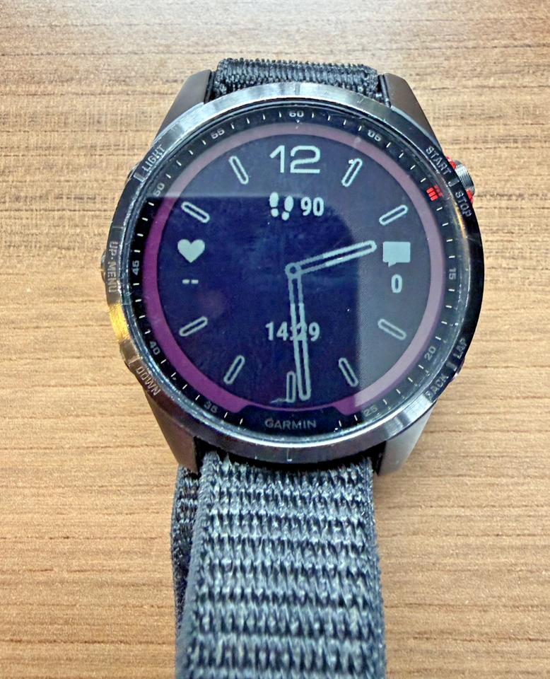 Garmin Fenix 7S Solar GPS Heart Rate Watch Black 42mm with Cable, Box ...