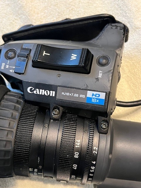 Canon HJ18x7.8B IRS HD 18x Zoom lens (EXCELLENT) MAKE OFFER !! | eBay