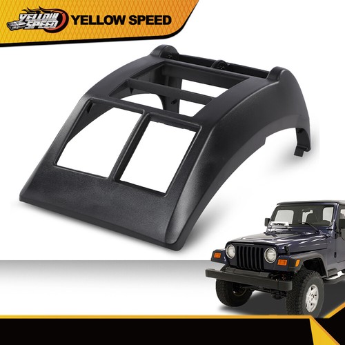 Double Din Dash Bezel Radio Stereo Mounting Fit For Jeep Wrangler Tj ...