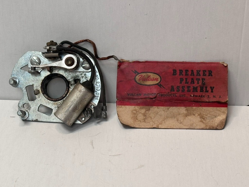1949-1953 Ford V8 Distributor NOS Breaker Plate Assembly Vulcan oba ...