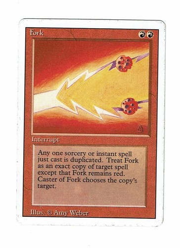 Magic The Gathering FORK revised Ed LP Rare VTG MTG | eBay