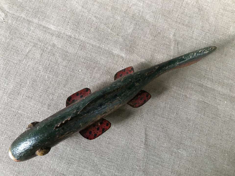 Ice Spearing Fishing Decoy, Hand Carved and Painted, HUGE Trout, Mikko ...