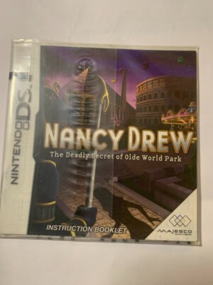 Nancy Drew: The Deadly Secret of Olde World Park (Nintendo DS) Manual ...