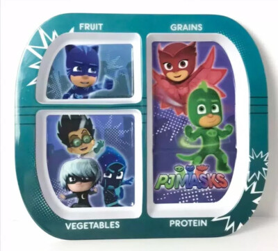 Disney PJ MASKS Divided Zak PLATE Mealtime Section | eBay
