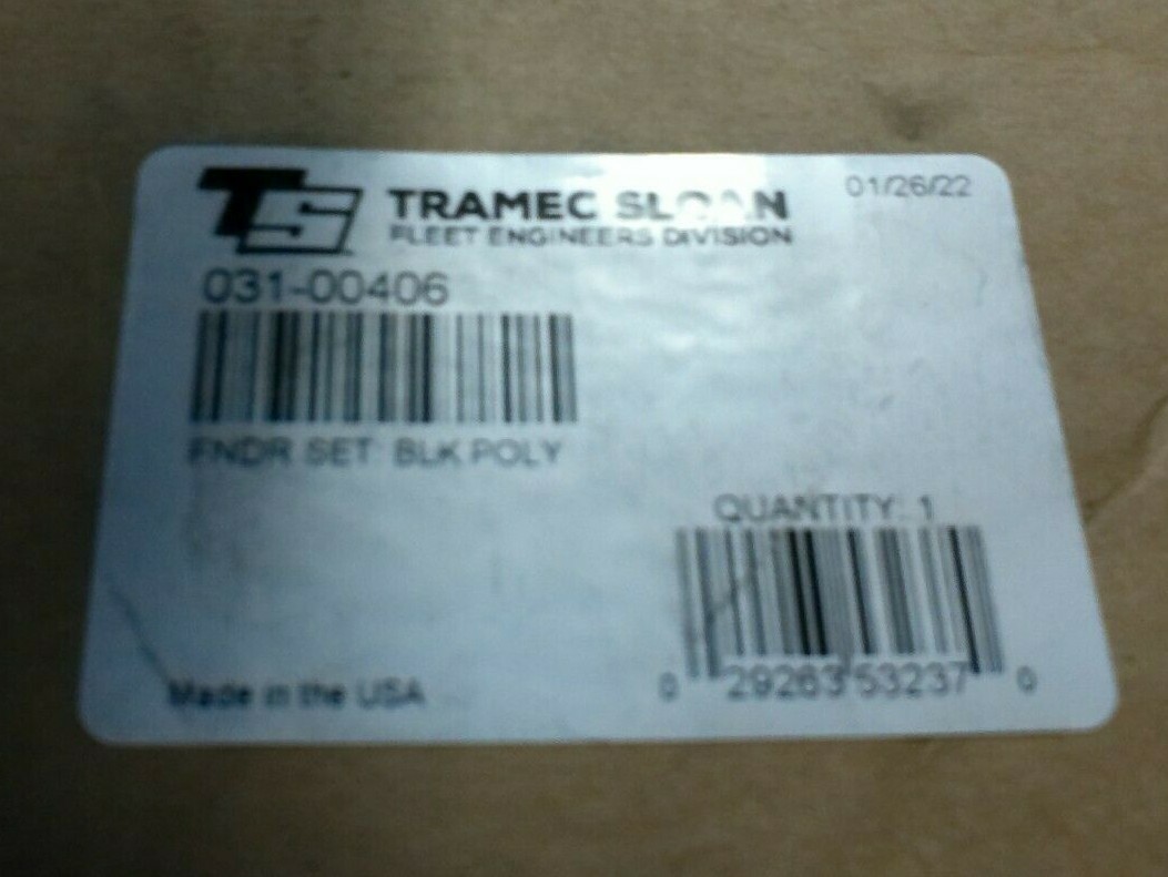 TRAMEC SLOAN 031-00406 FENDER SET BLACK ONLY 1 ACCUSEAL for sale online ...