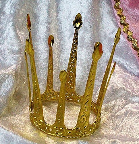 Krone Gold elegant Metallkrone Krönchen Prinzessinnenkrone Märchen ...