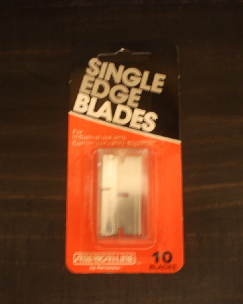 Personna American Line Single Edge Razor Blades W/Dispenser 10-Pack ...