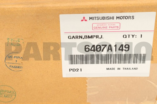 6407A149 Genuine Mitsubishi GARNISH,FR BUMPER SI | eBay